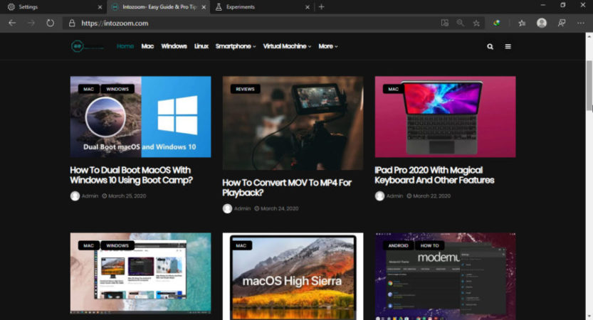 How to Enable Dark Mode on All websites using Browsers? – INTOZOOM